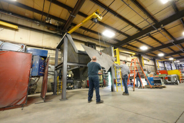 HRS Carbon Steel Hopper Project | Avon Lake Sheet Metal